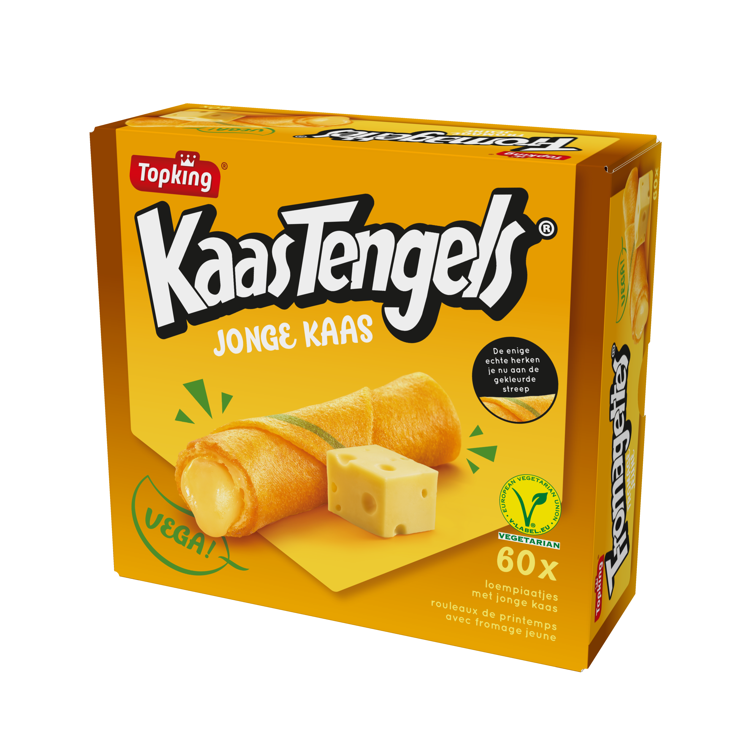 KaasTengels. De enige échte herken je voortaan aan de gekleurde streep ...
